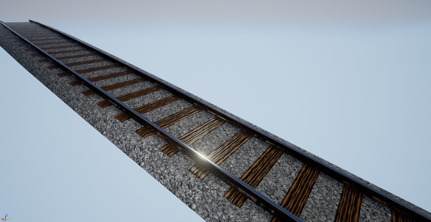 segment spline railroad obj free