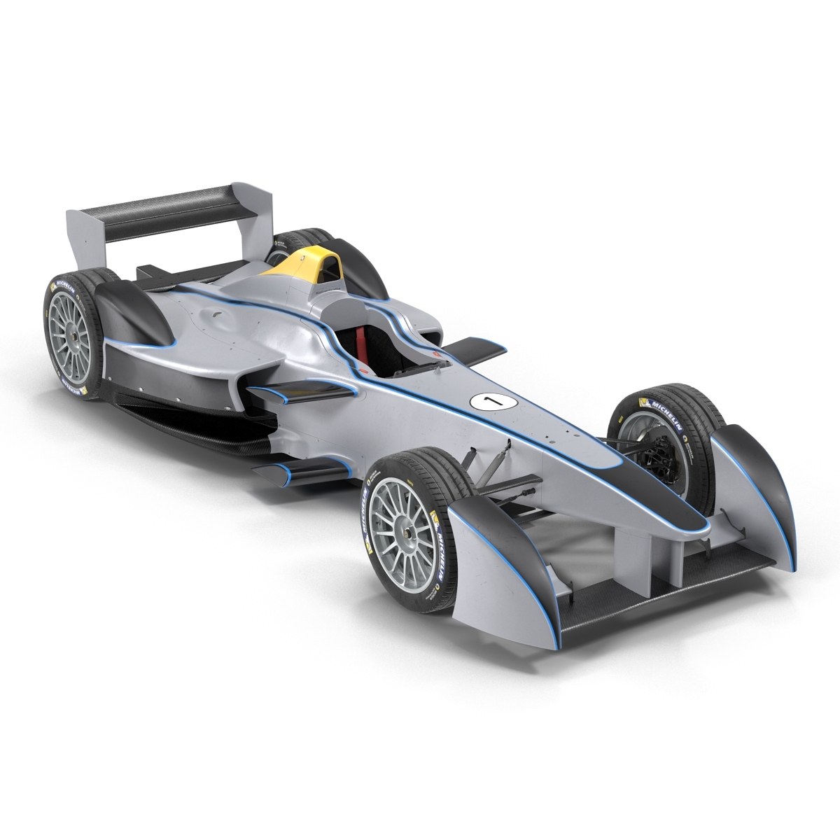 3d model formula e race car