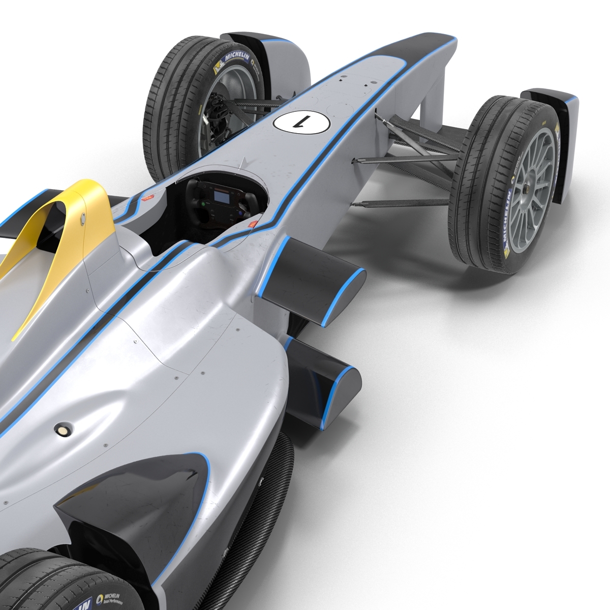 3d model formula e race car