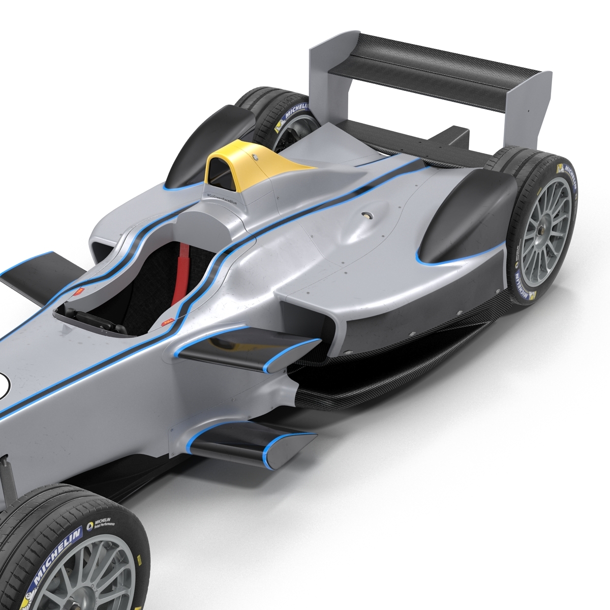 3d model formula e race car