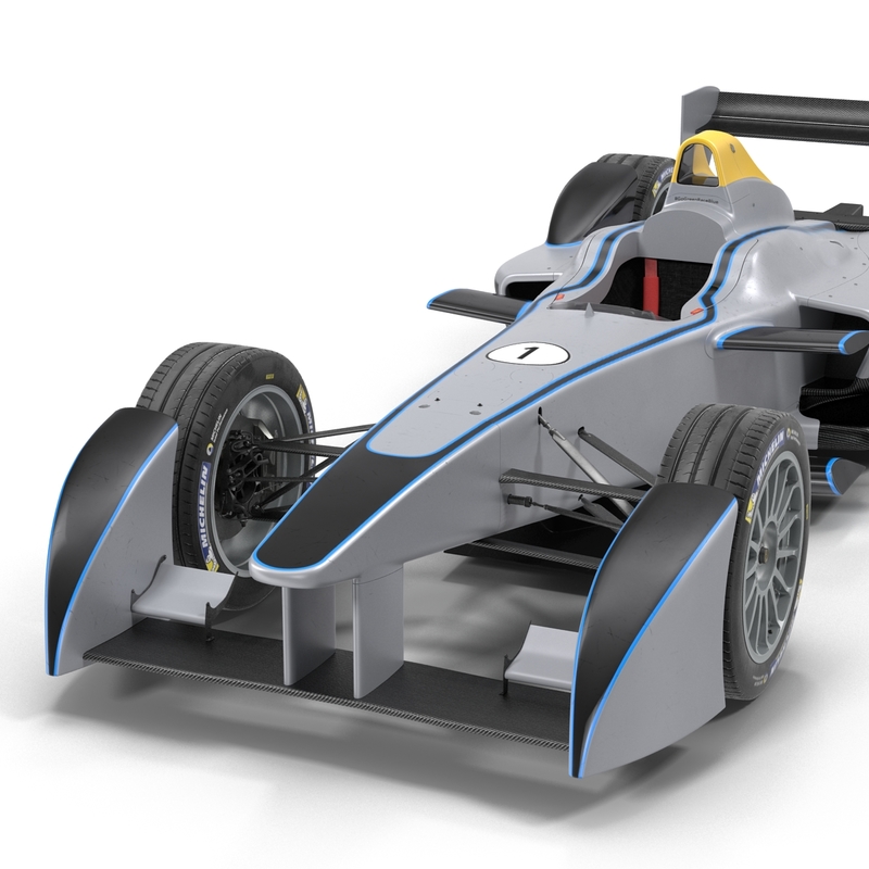 3d model formula e race car