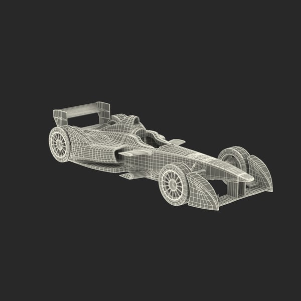 formula e race car 3d max
