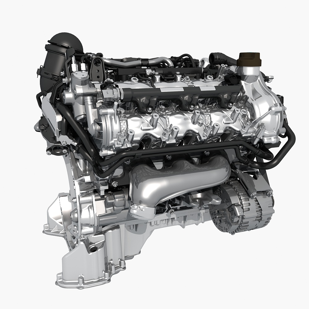 modelo 3d Motor V6 Cutaway - TurboSquid 1027325
