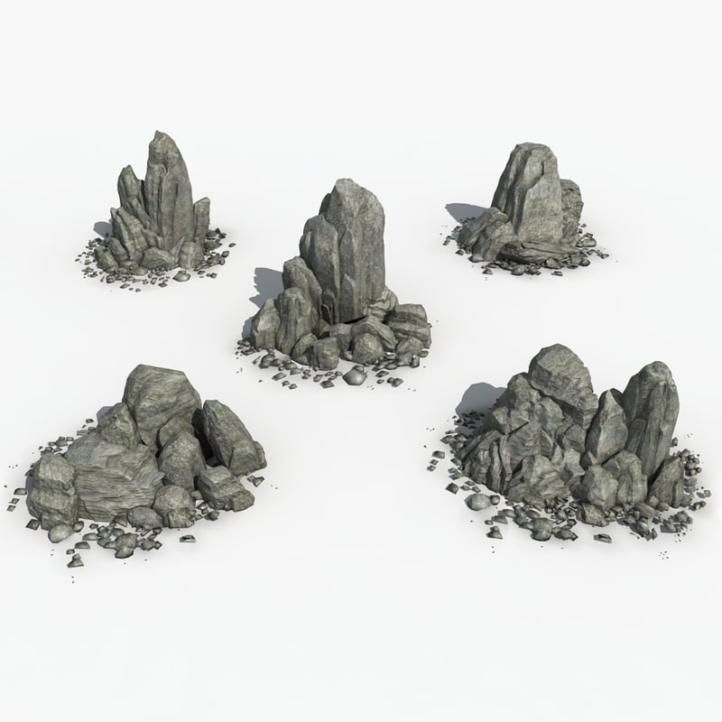 3d model rock