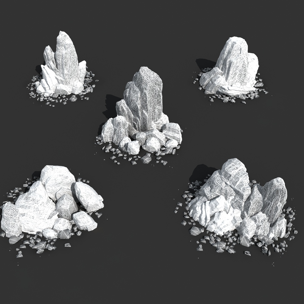 3d model rock