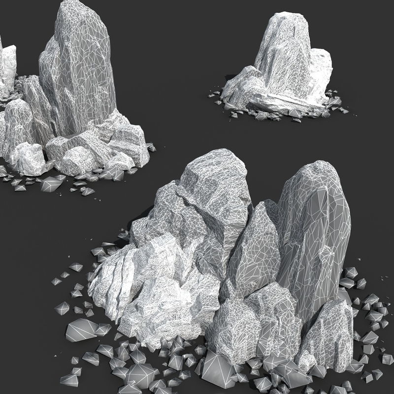 3d model rock