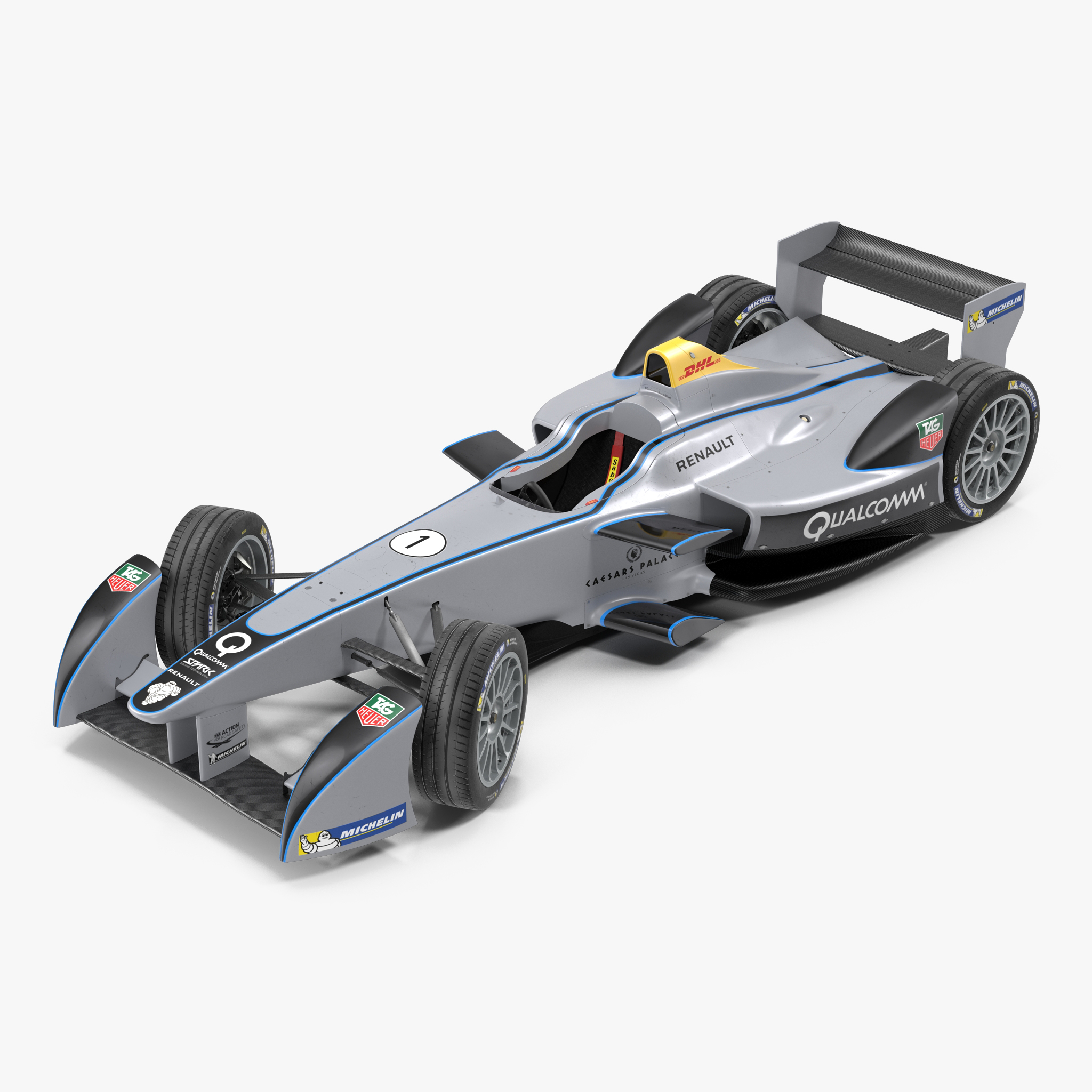 3d formula e race car