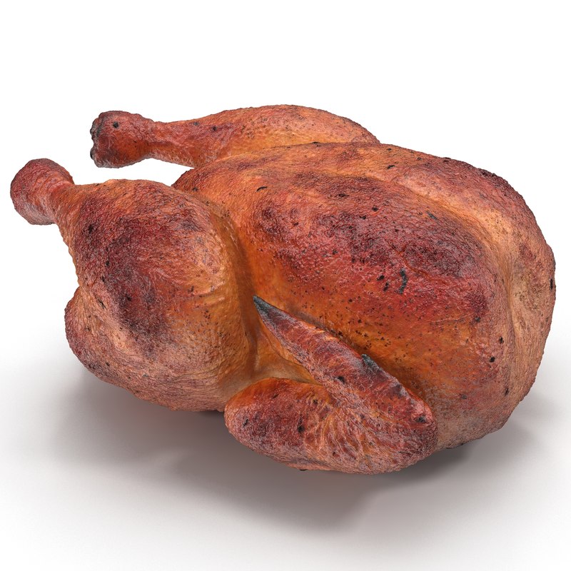 roasted turkey modeled 3d model