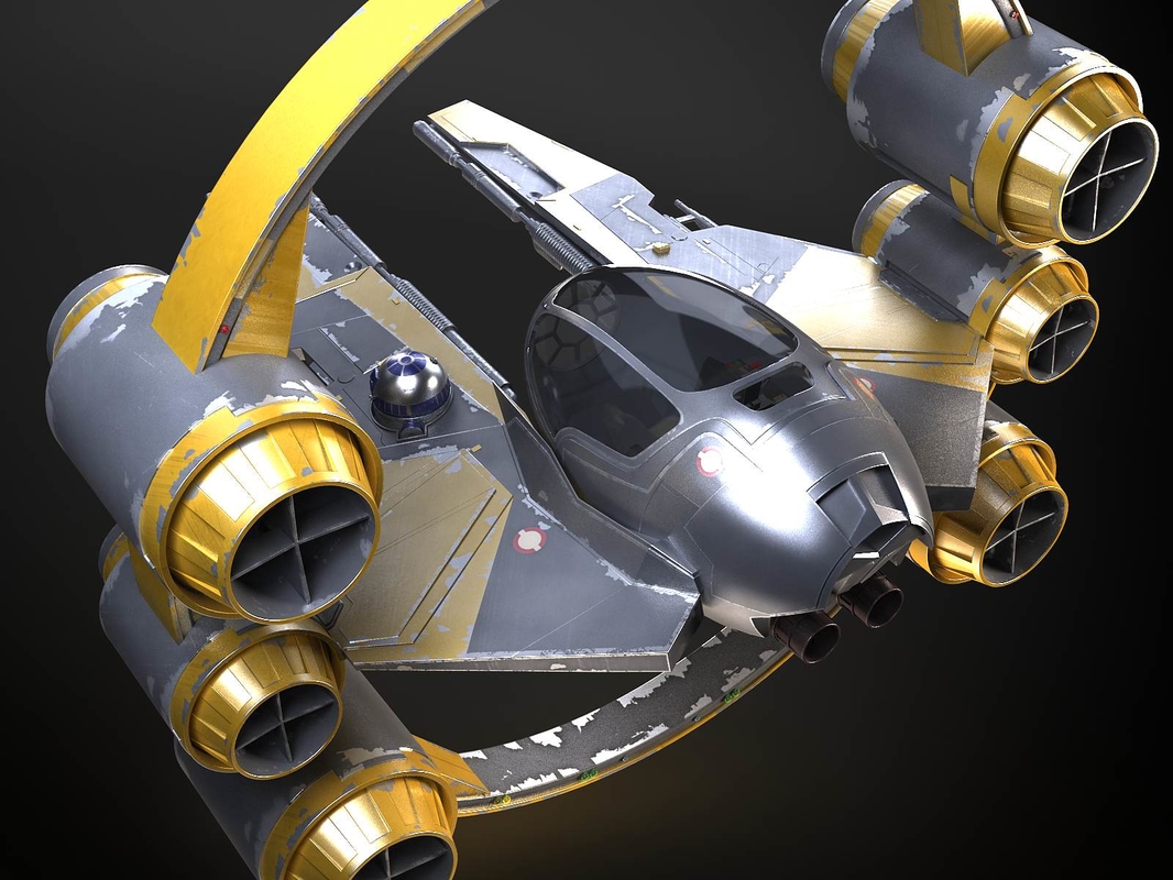jedi starfighter eta-2 3d 3ds