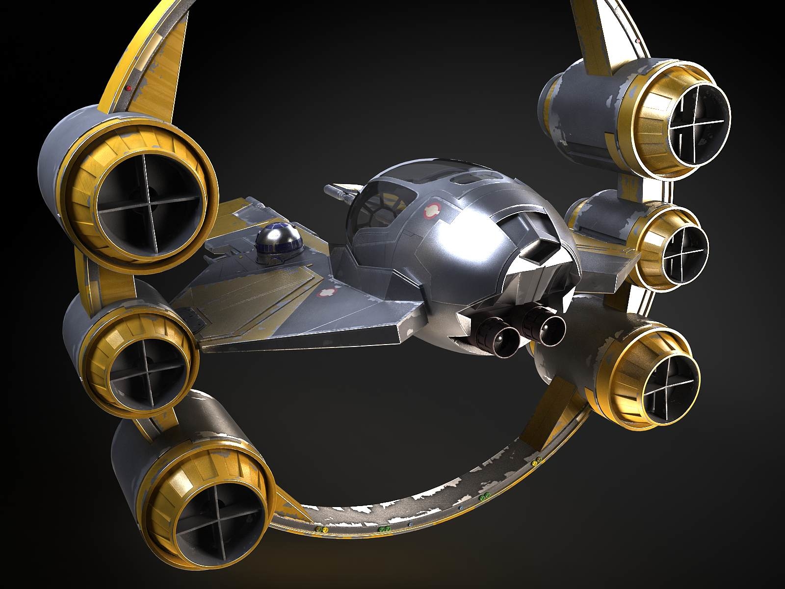 jedi starfighter eta-2 3d 3ds