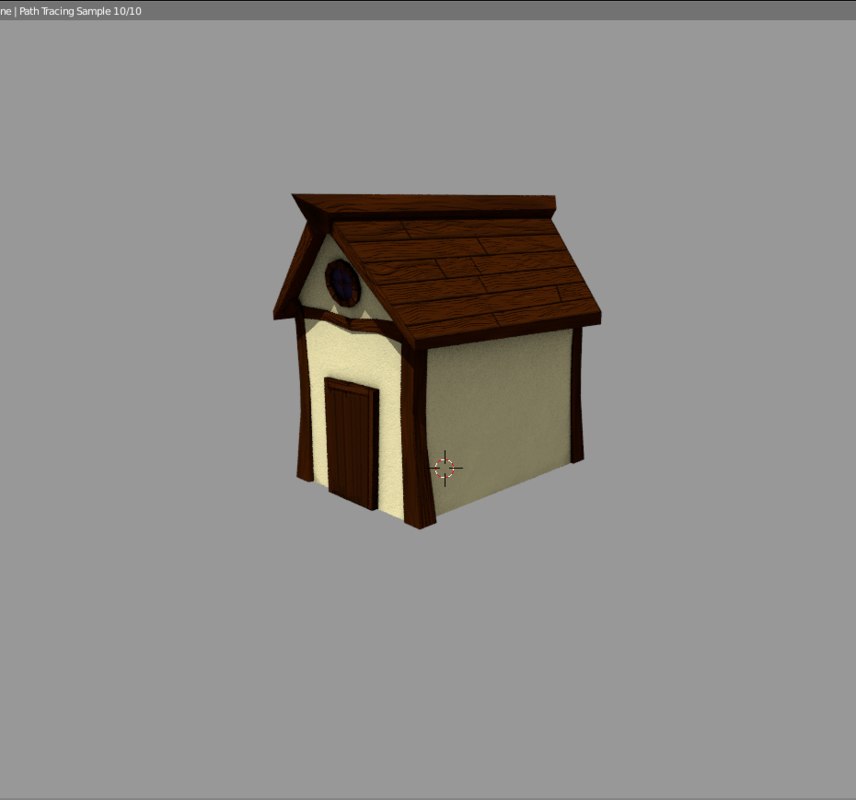 3d cottage blender