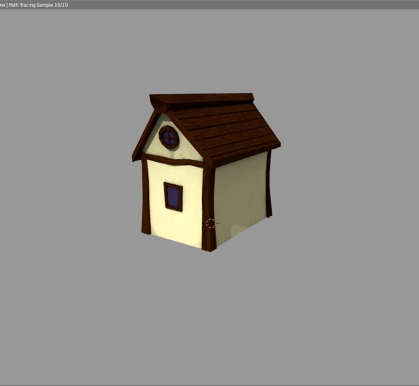 3d cottage blender