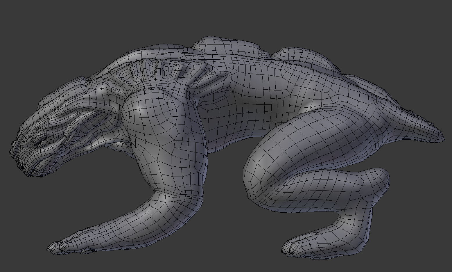 3d alien animal rigged