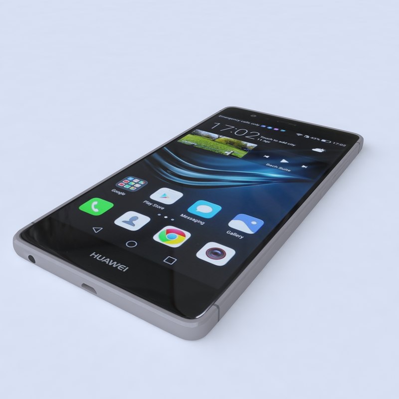 huawei p9 black 3d model