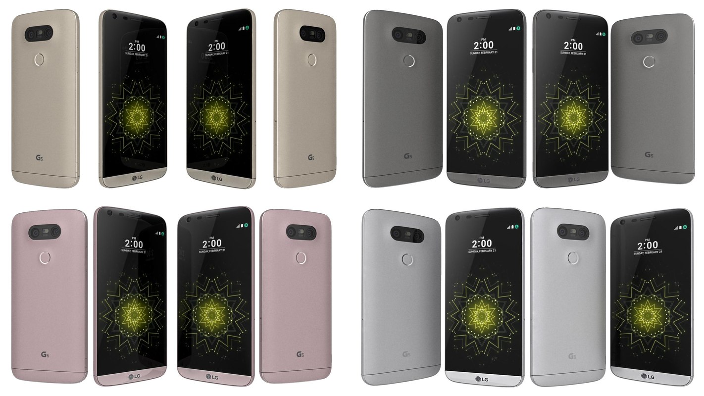 lg g5 colors 3d model