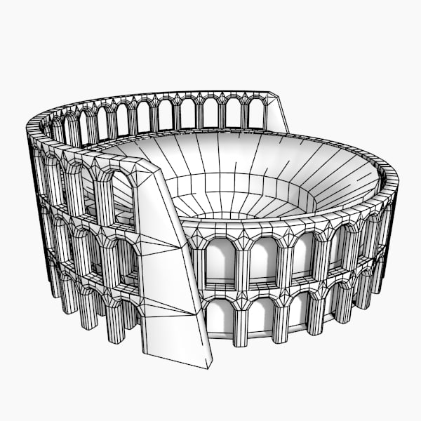 obj simple colosseum