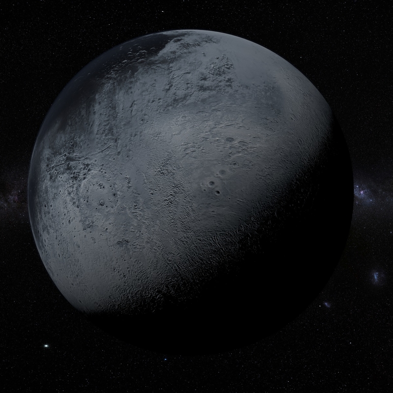 pluto charon 8k 3d model