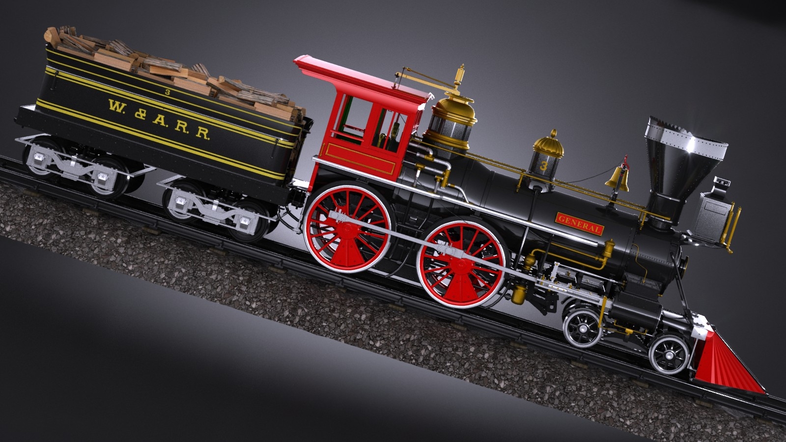 general 4-4-0 steam 3ds