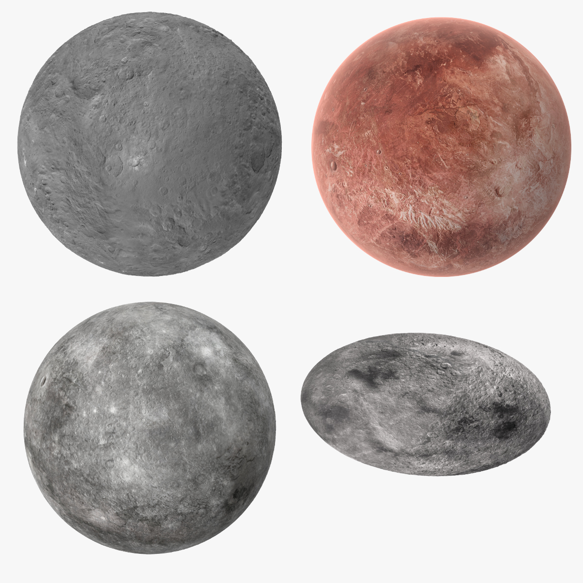 3d model dwarf planets