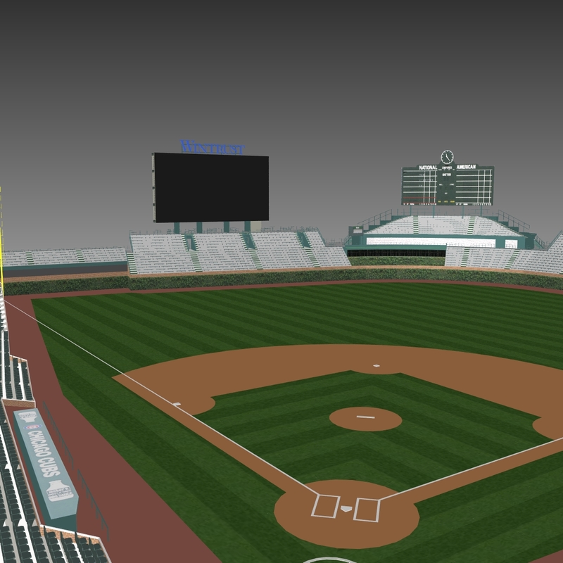 3d model wrigley field