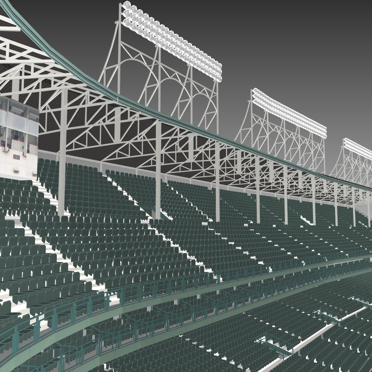 3d model wrigley field