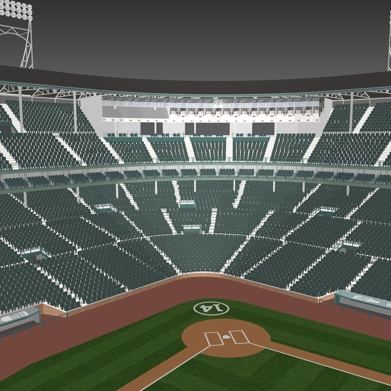 3d model wrigley field