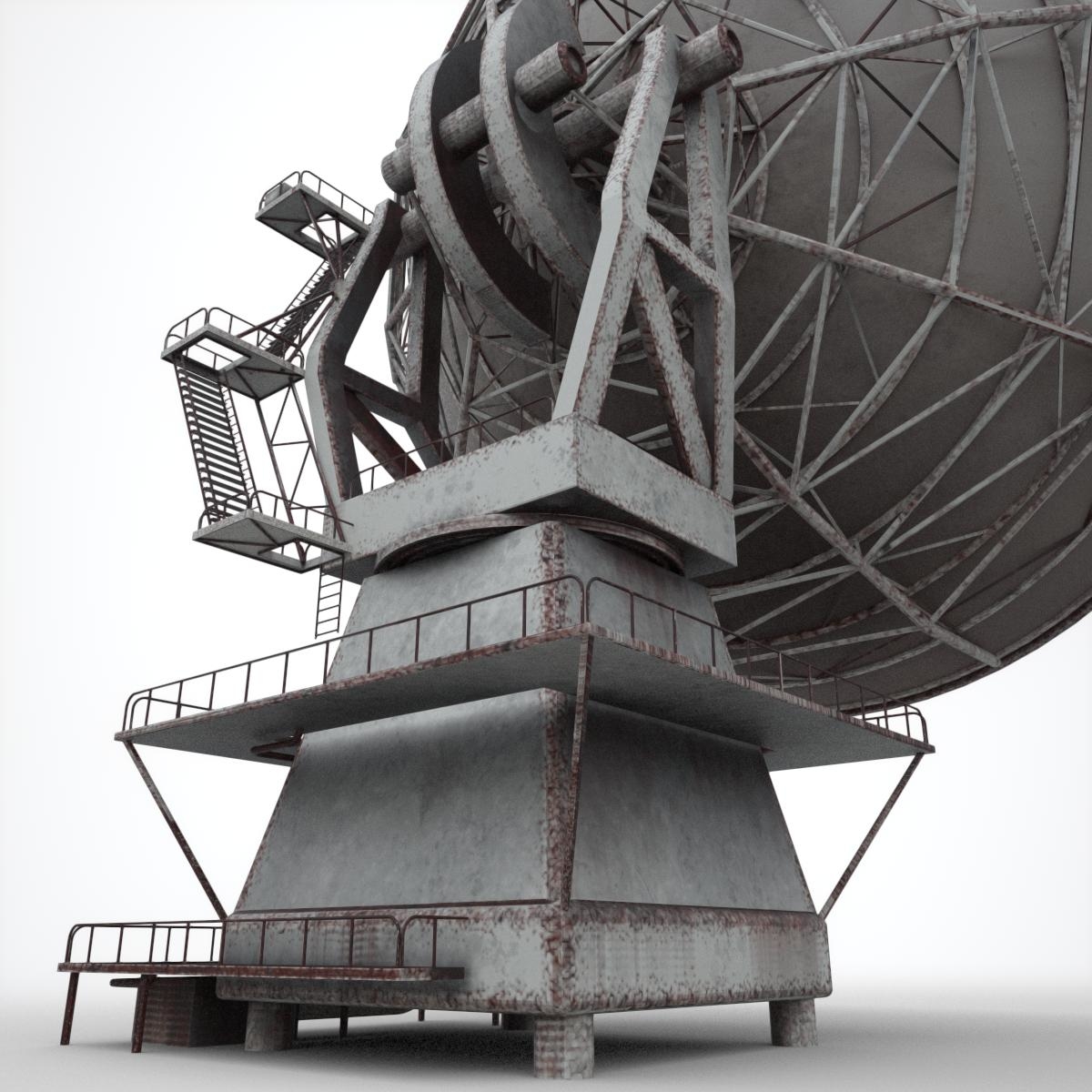 radio telescope 3d model