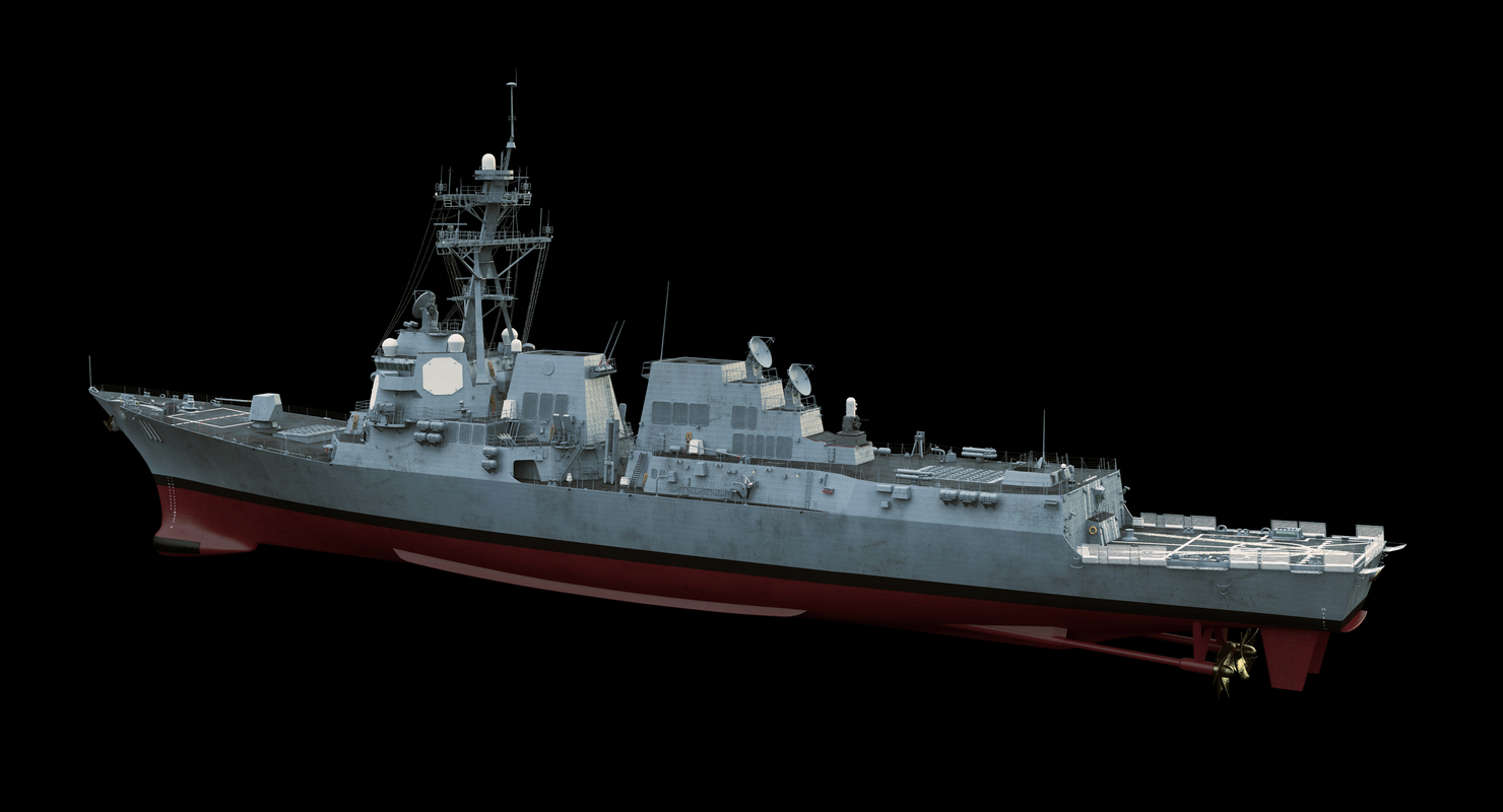 uss spruance 3d max