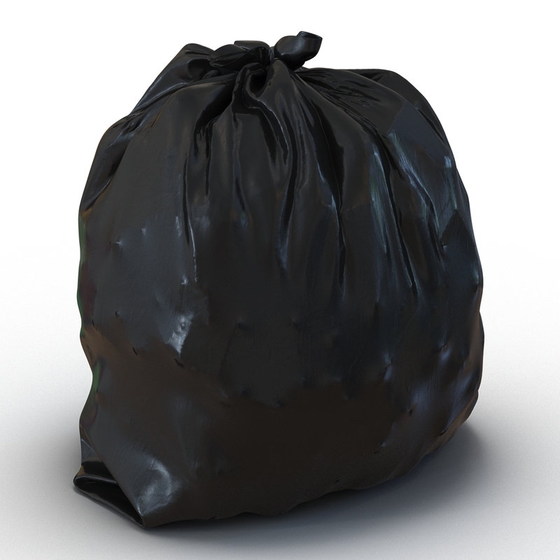 3d garbage bag model