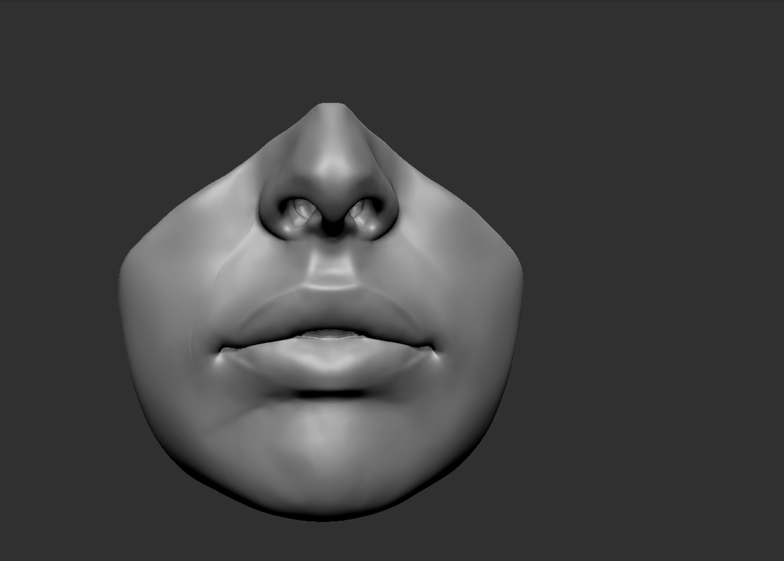 3d beaty lips model