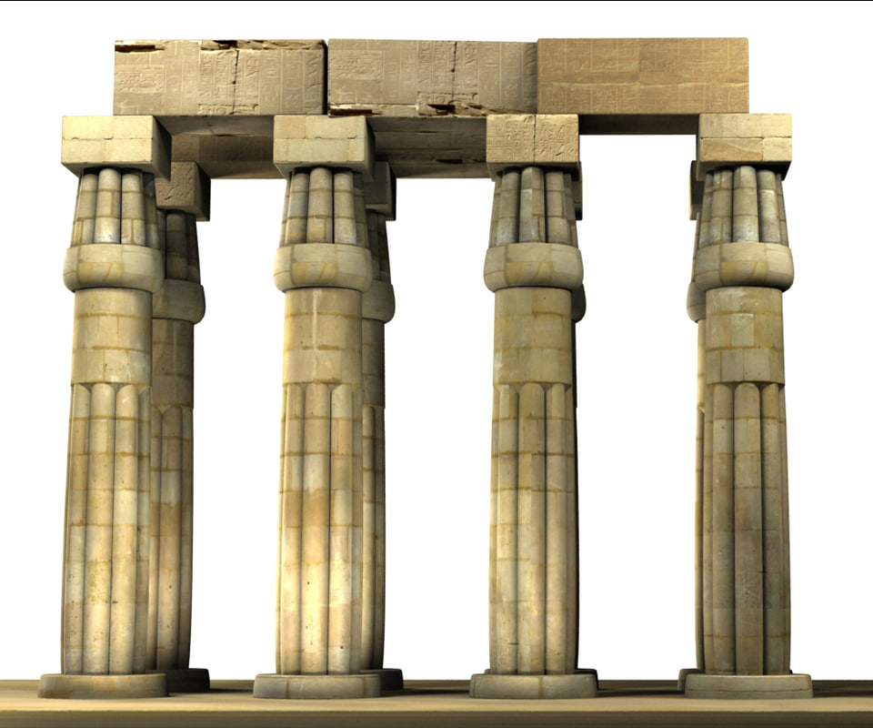 luxor temple amenhotep 3d max