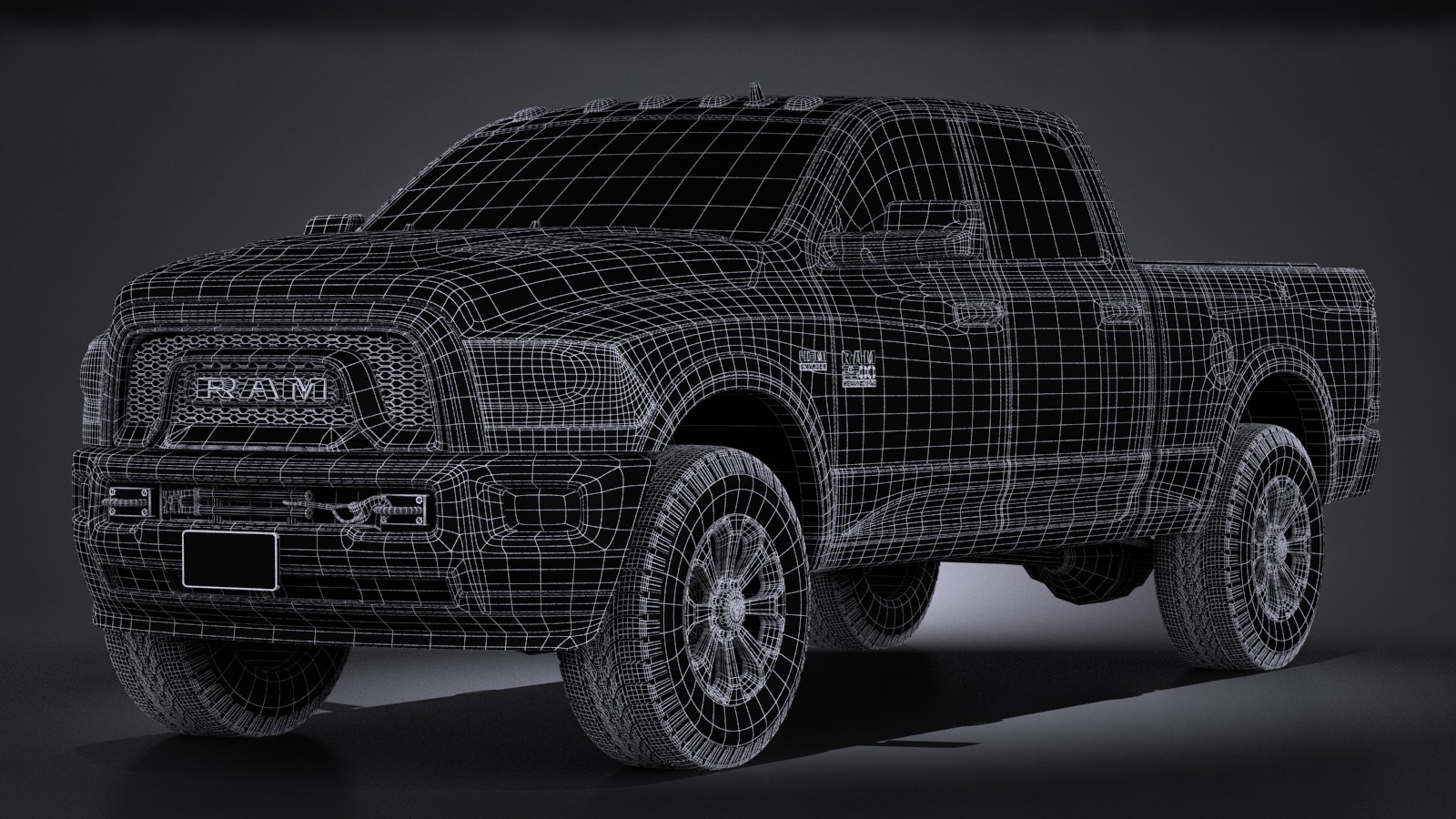 dodge ram 2500 3d model