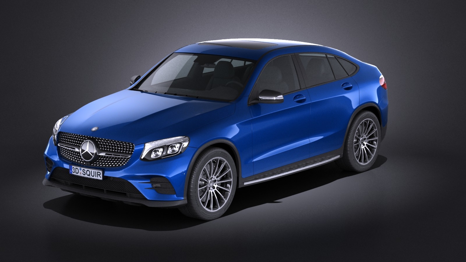 mercedes glc coupe 3d model
