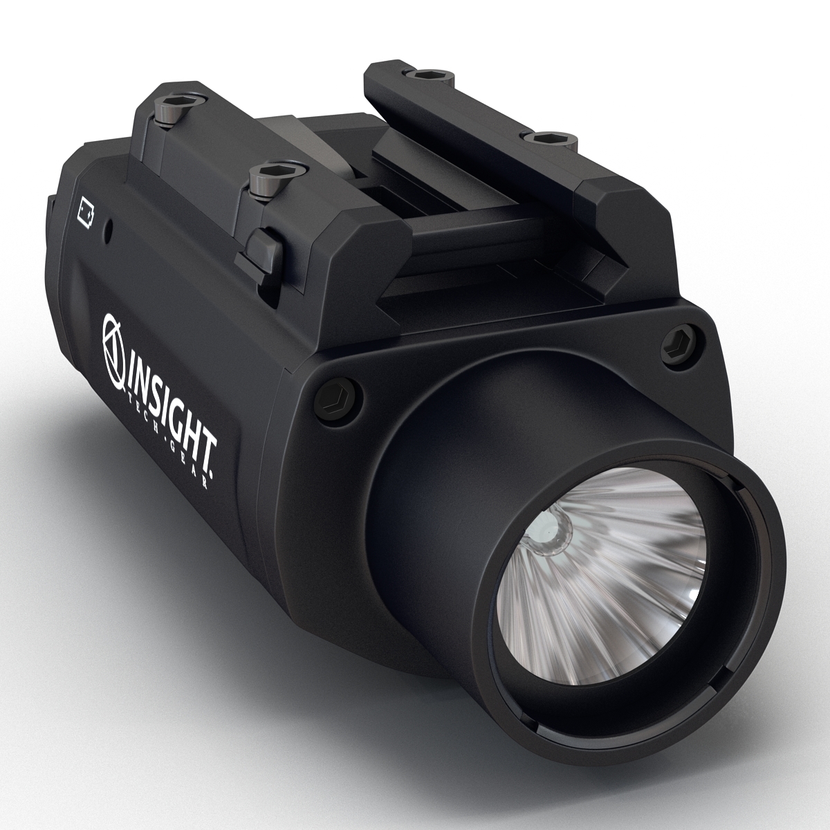 led tactical weapon light 3d model