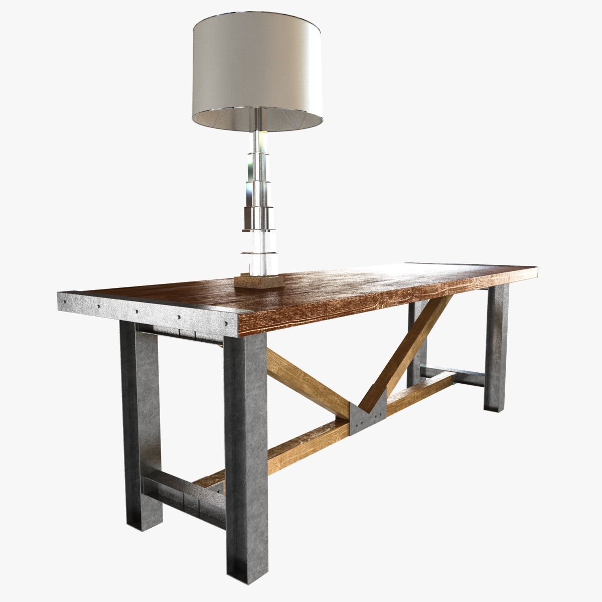 lamp table alan knight 3d model