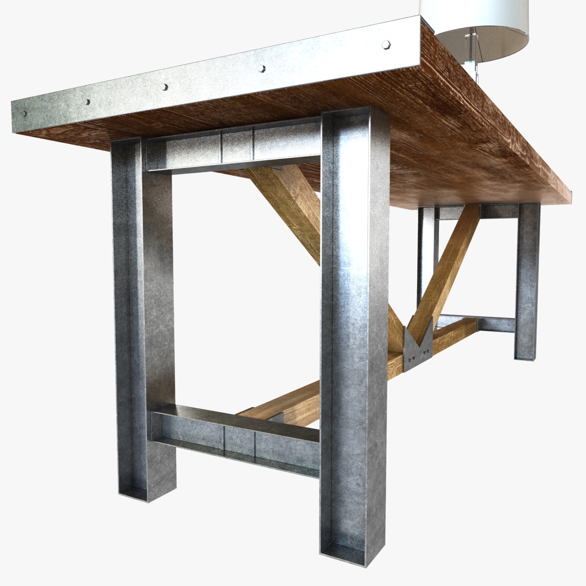 lamp table alan knight 3d model