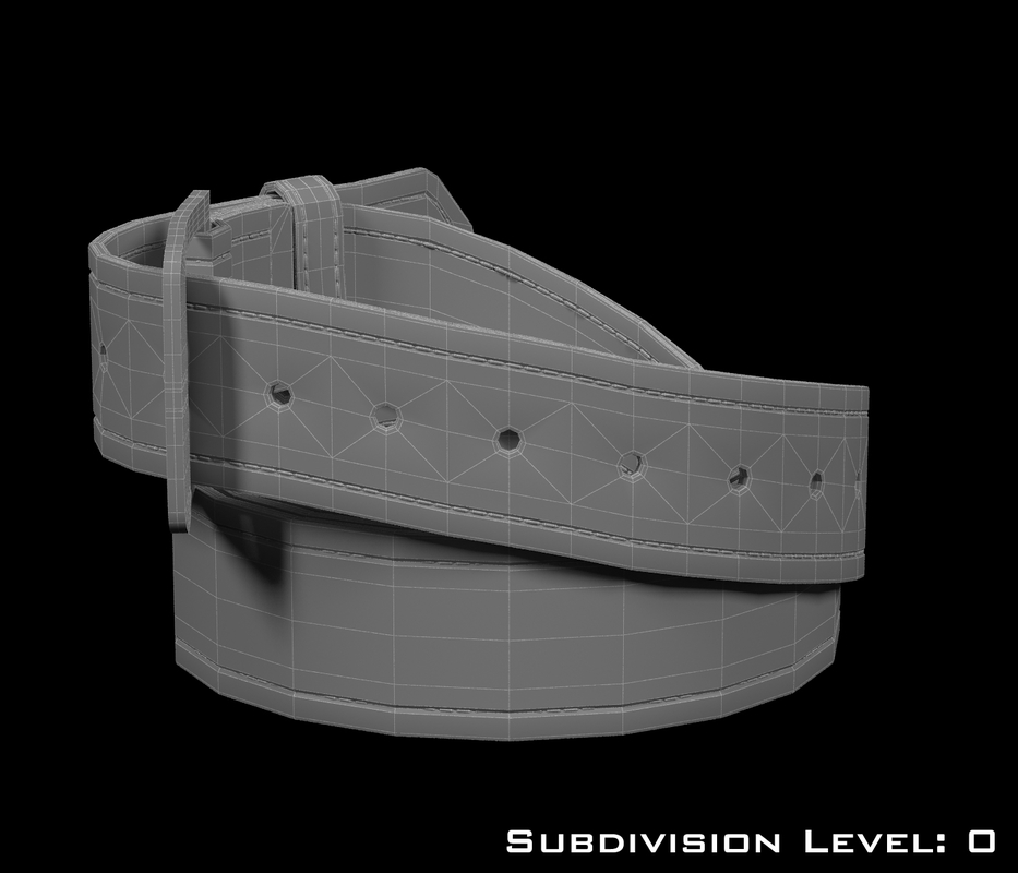 belt 3d max
