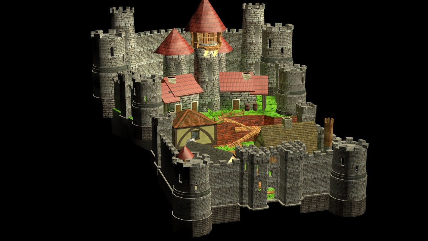 3d model castle