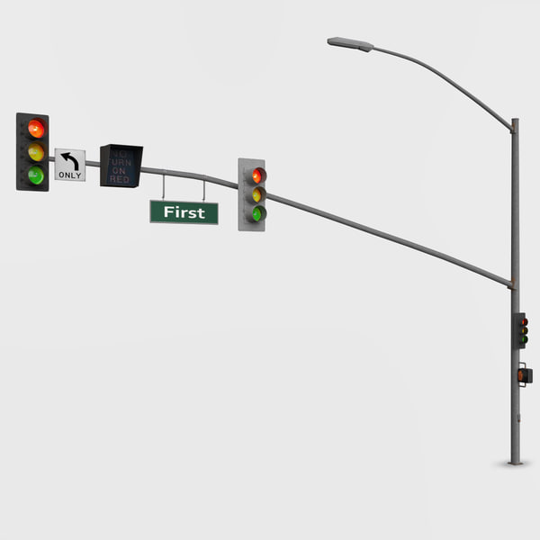 traffic signal 3d model