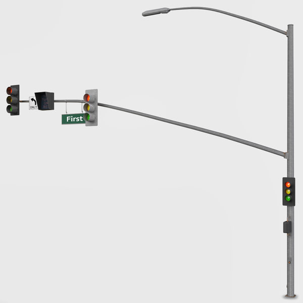 traffic signal 3d model