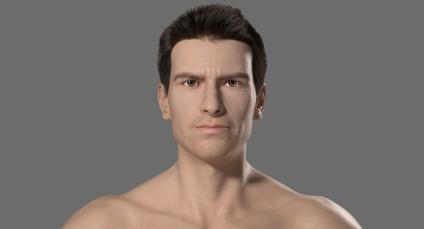 male mark 3d model