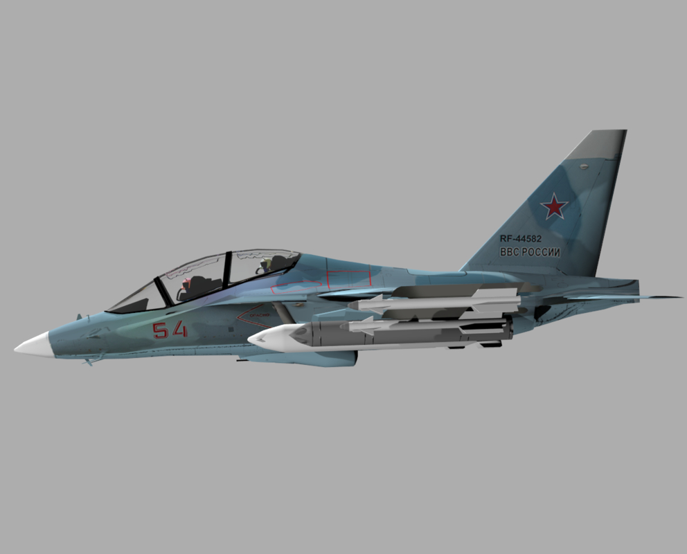 3d yak-130 fighter yak 130 model