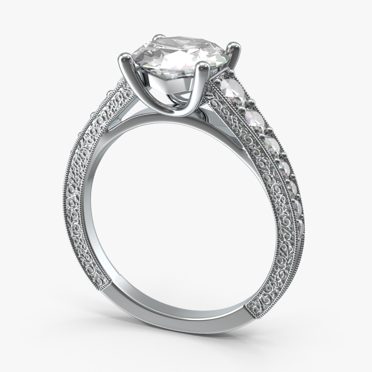 Engagement Ring 3D Models for Download | TurboSquid