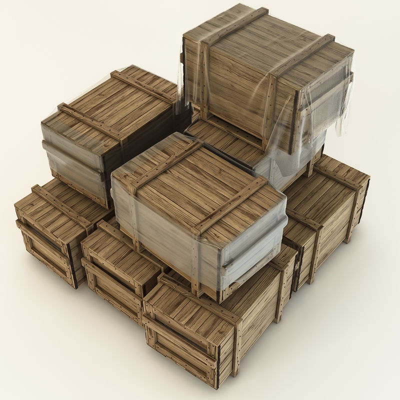 3d box model