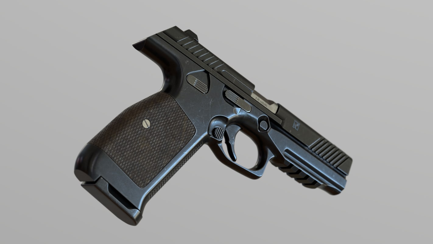 3d lebedev pistol pl-14 model