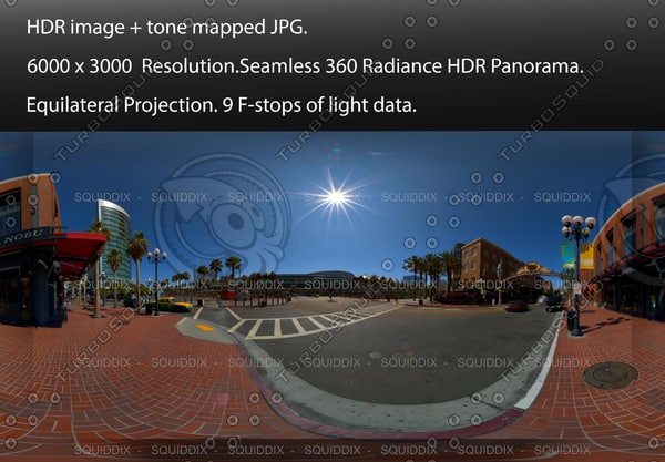 Texture JPEG 360 panorama street