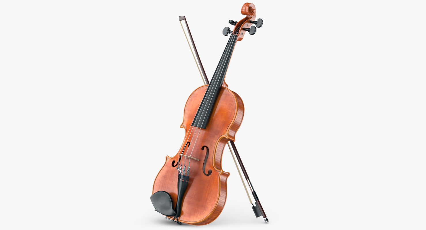 violin viola 3d model
