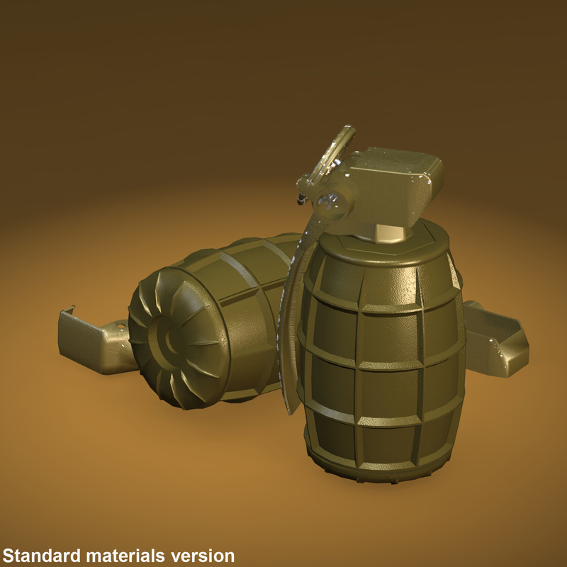 hand grenade dm51 3d model