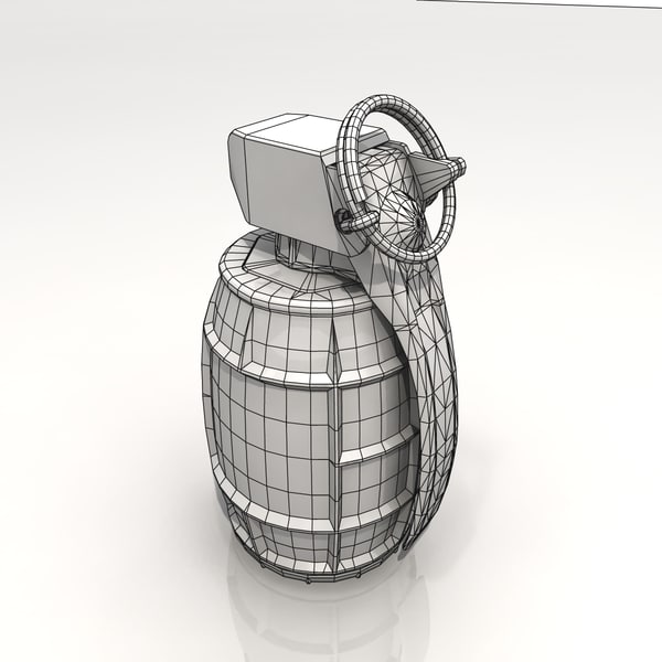 hand grenade dm51 3d model
