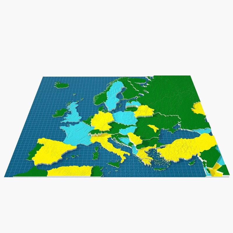3d model of europe
